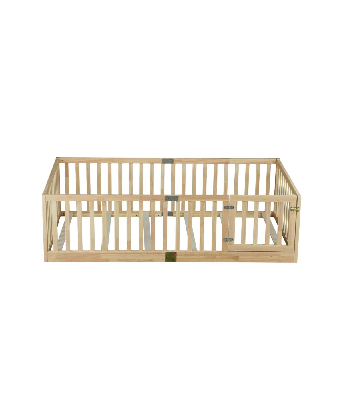 Click here for Clihome Twin Size Floor Bed with High Fence Railin... prices