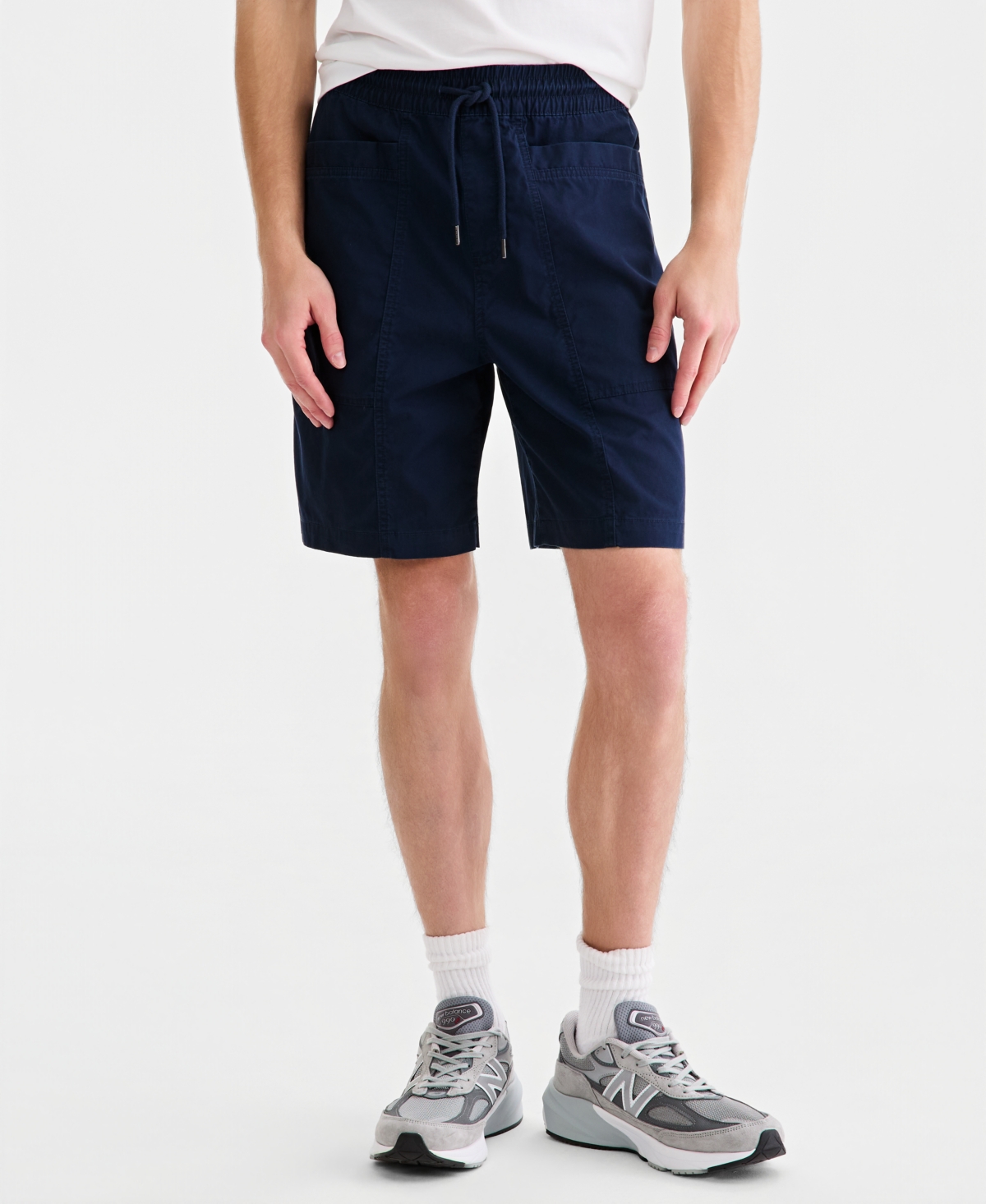 Click here for Sun + Stone Mens Josh Cotton 8 Pull-On Shorts  Mac... prices