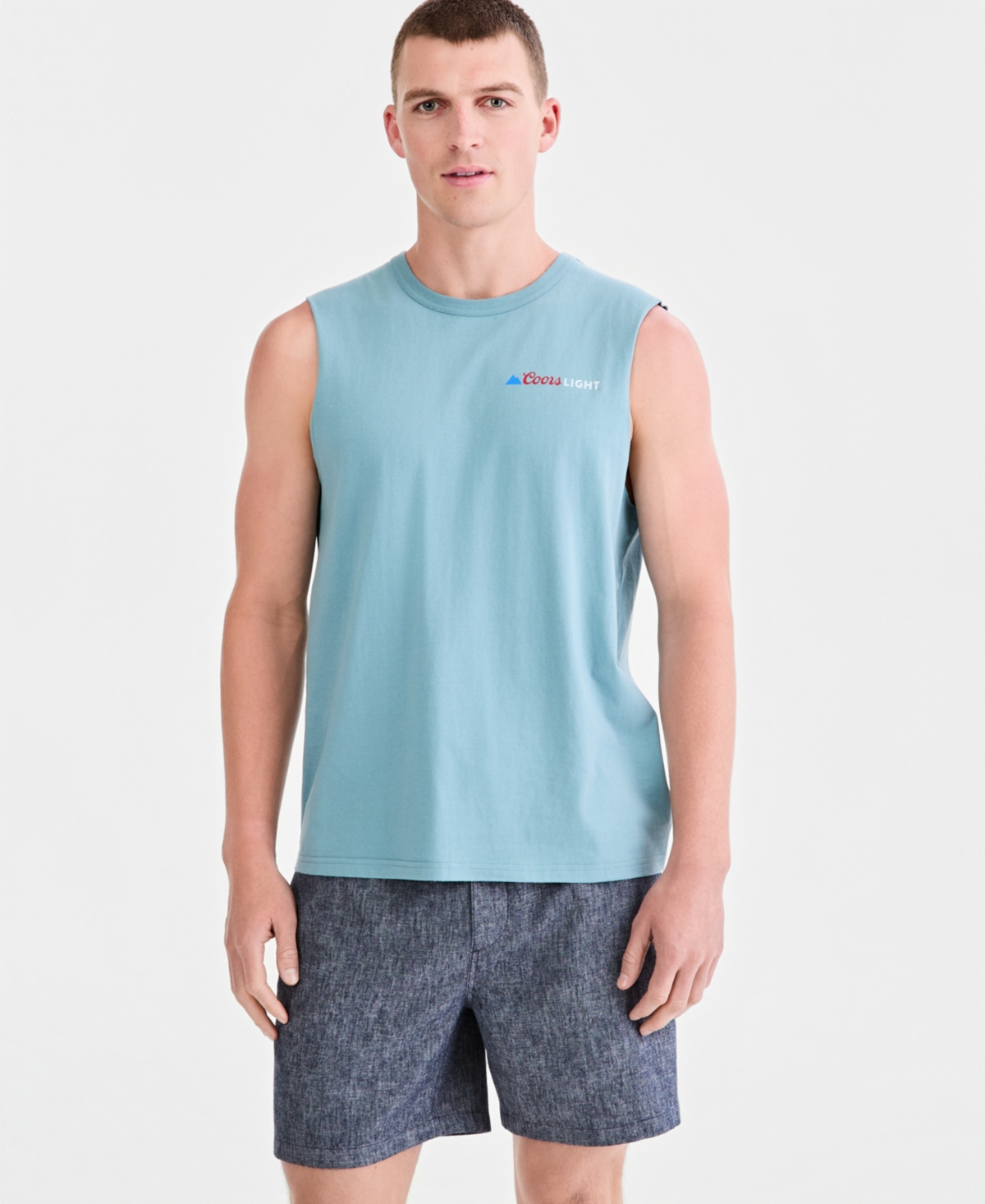 Click here for Sun + Stone Mens Cotton Coors Graphic Muscle Tank... prices