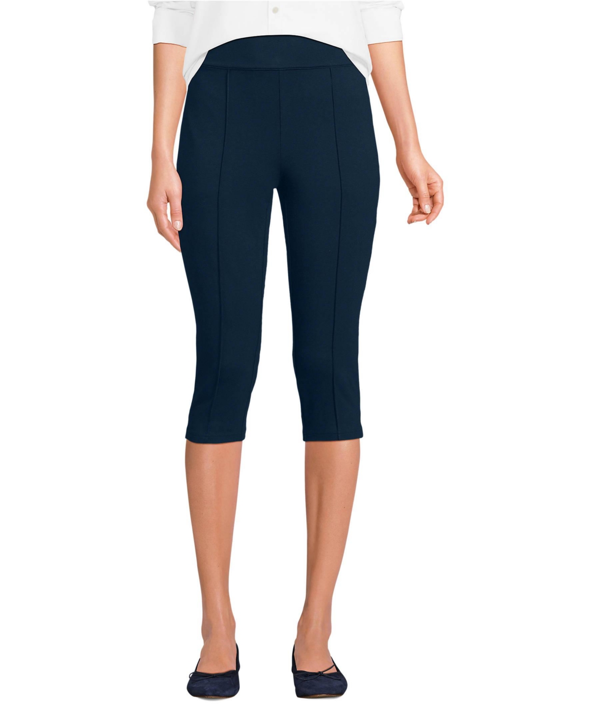 Click here for Lands End Womens Starfish High Rise Pintuck Capri... prices