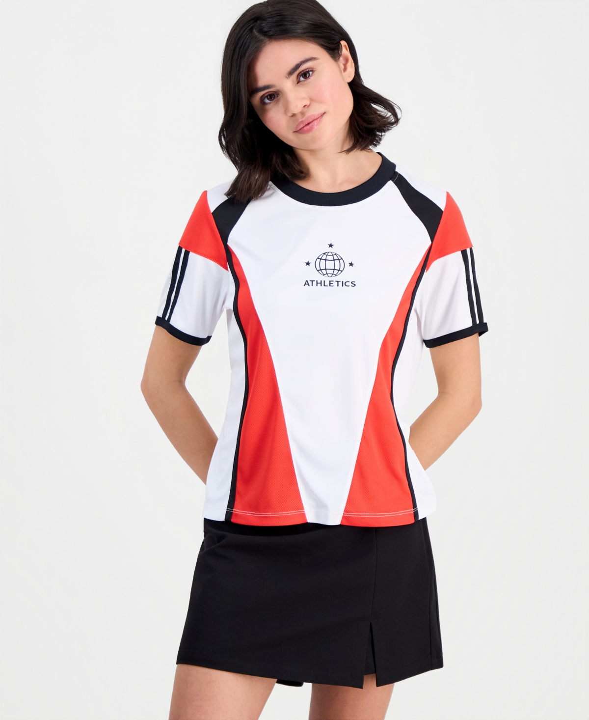 Click here for Bar Iii Womens Sporty Colorblocked T-Shirt  Macys... prices
