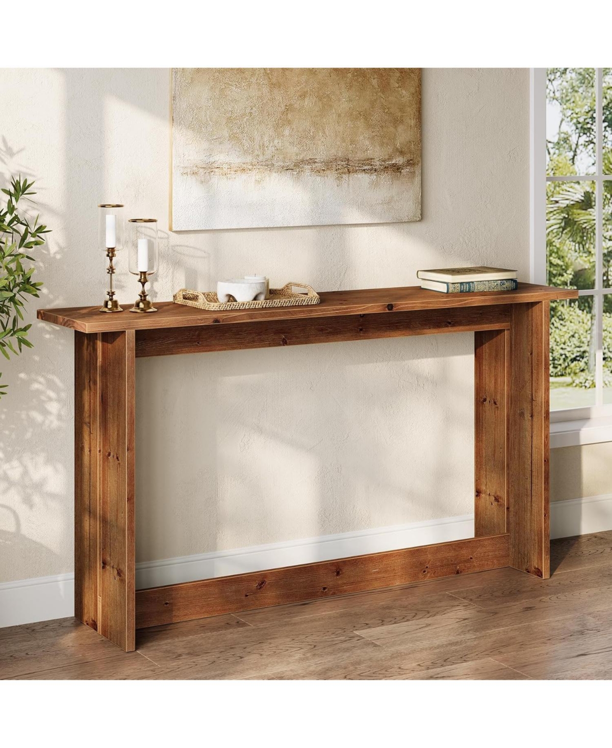 Click here for Tribesigns Solid Wood Media Console  63" Rust... prices