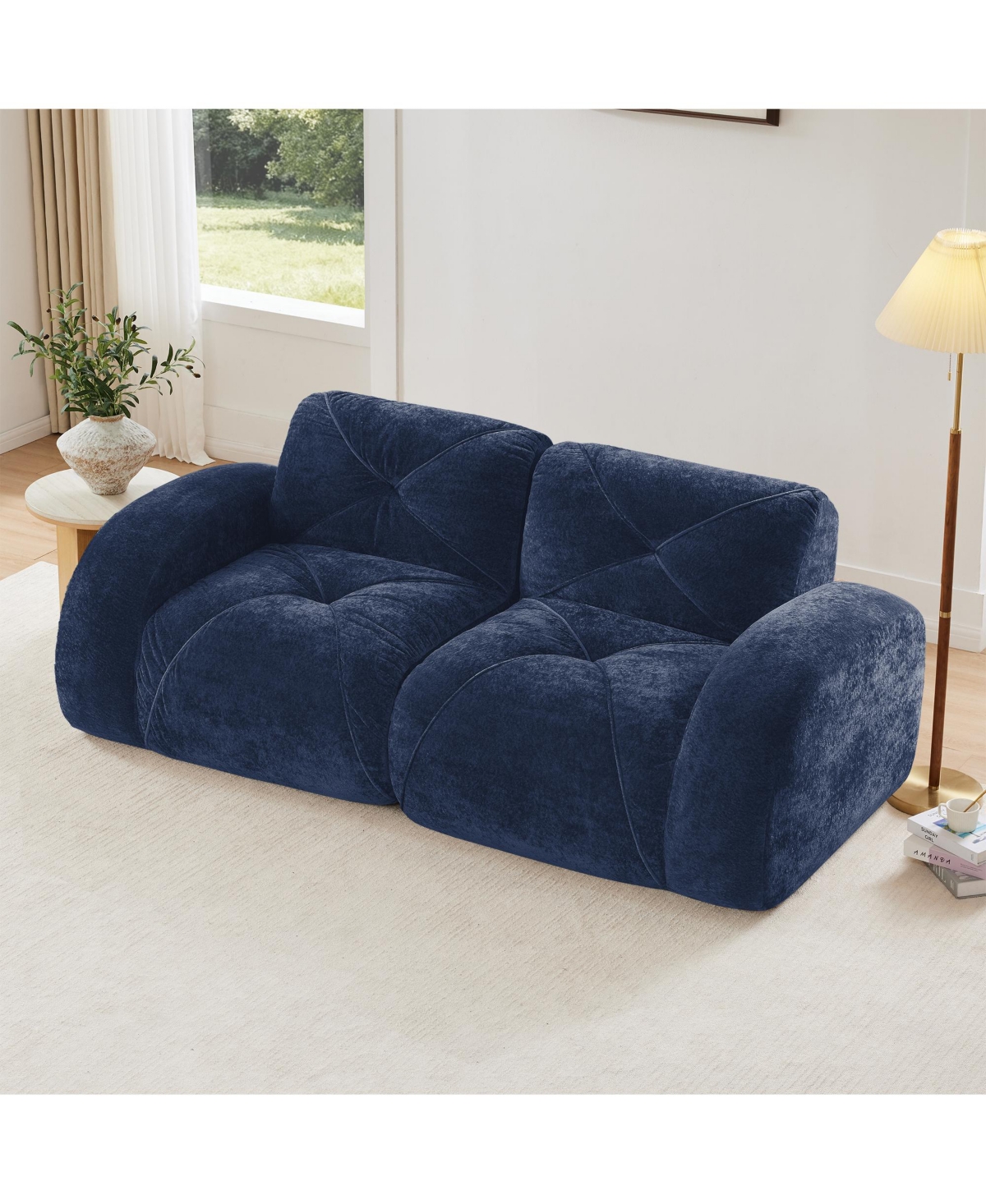 Click here for Rainsken Luxury 80" Modular Velvet Loveseat... prices