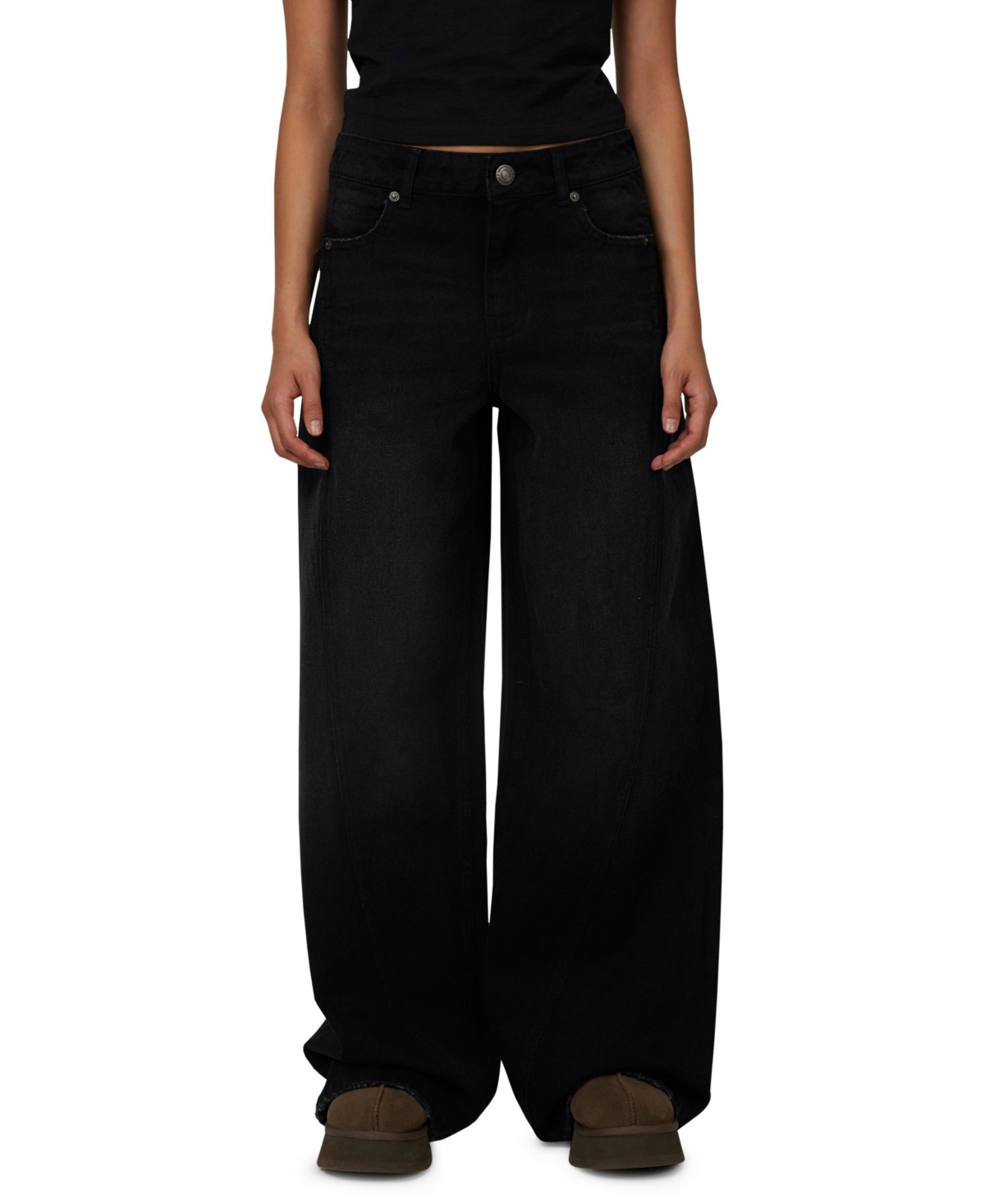 Click here for Good For Nothing Womens Baggy Vintage Wash Seam De... prices