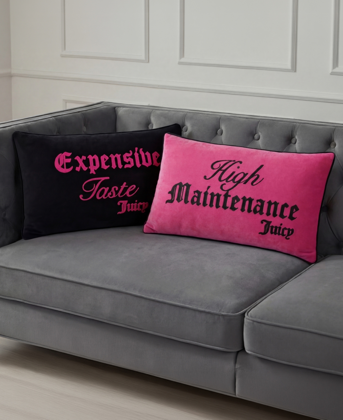 Click here for Juicy Couture Shaped Decorative Pillow  14 x 24 -... prices