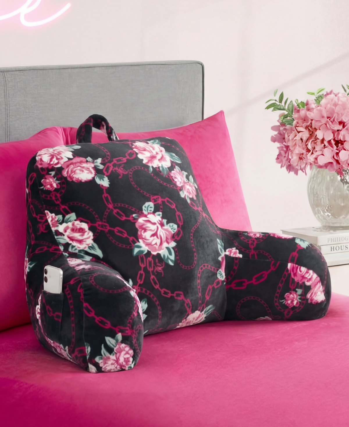 Click here for Juicy Couture Ultra-Soft Backrest Pillow  30 x 21... prices