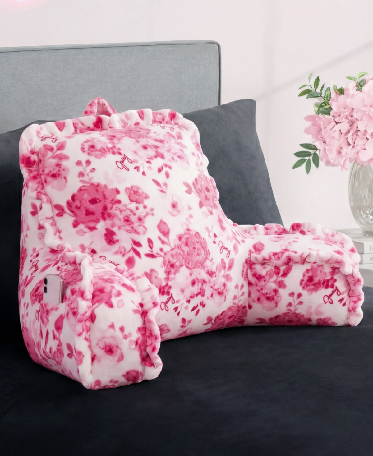 Click here for Juicy Couture Ultra-Soft Backrest Pillow  30 x 21... prices