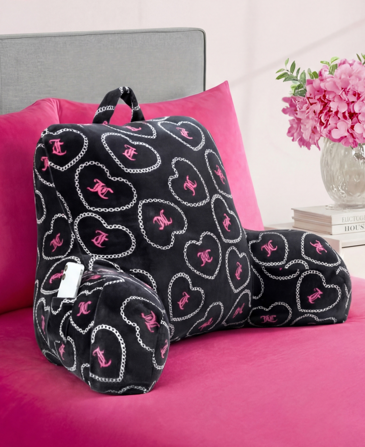 Click here for Juicy Couture Ultra-Soft Backrest Pillow  30 x 21... prices