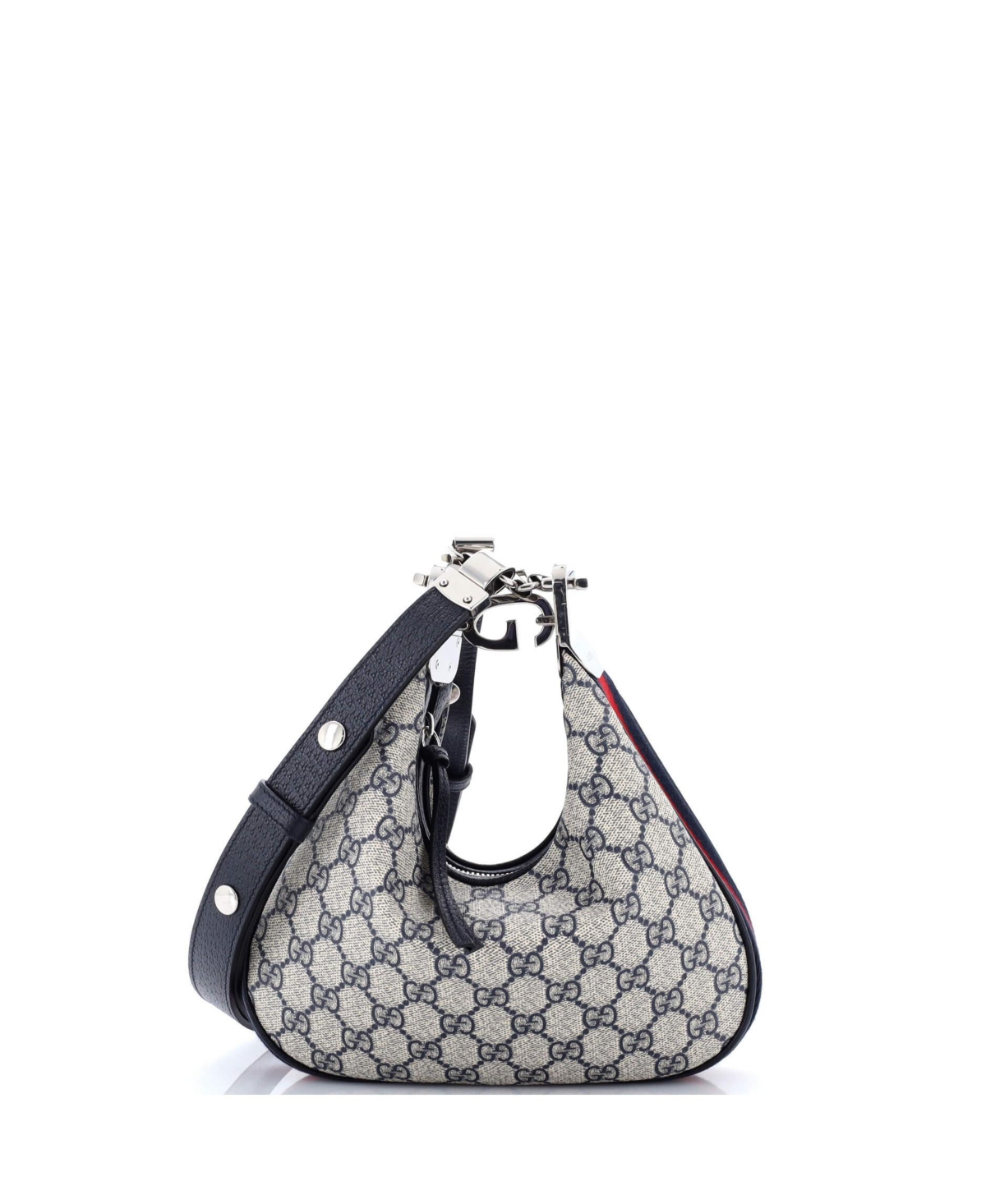 Click here for Pre-Owned Gucci Small Attache Shoulder Bag Gg Coat... prices