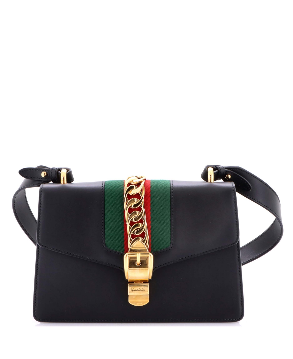 Click here for Pre-Owned Gucci Small Sylvie Shoulder Bag Leather... prices