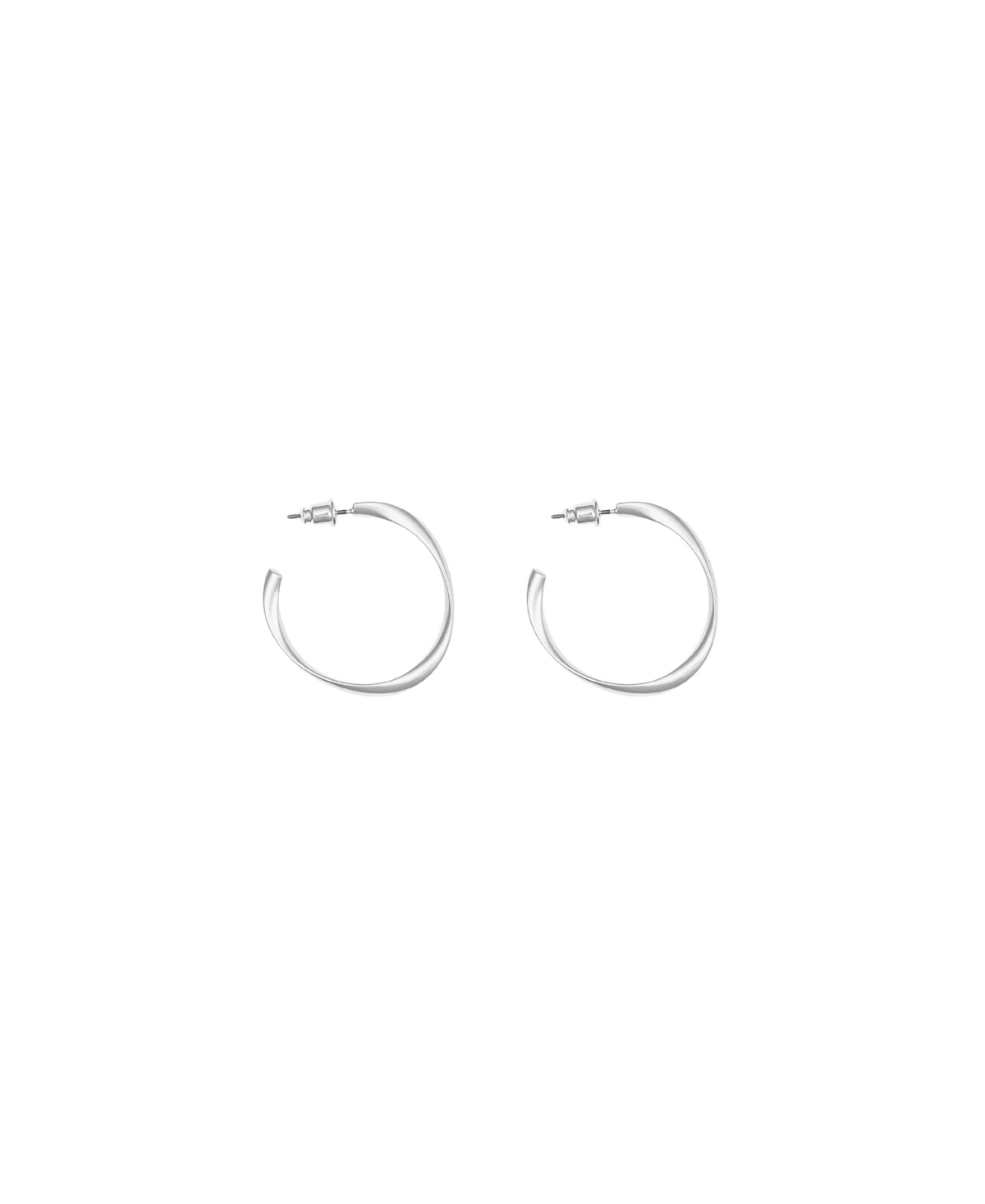 Click here for Bearfruit Jewelry Leslie Small Sculpted Oval Hoop... prices