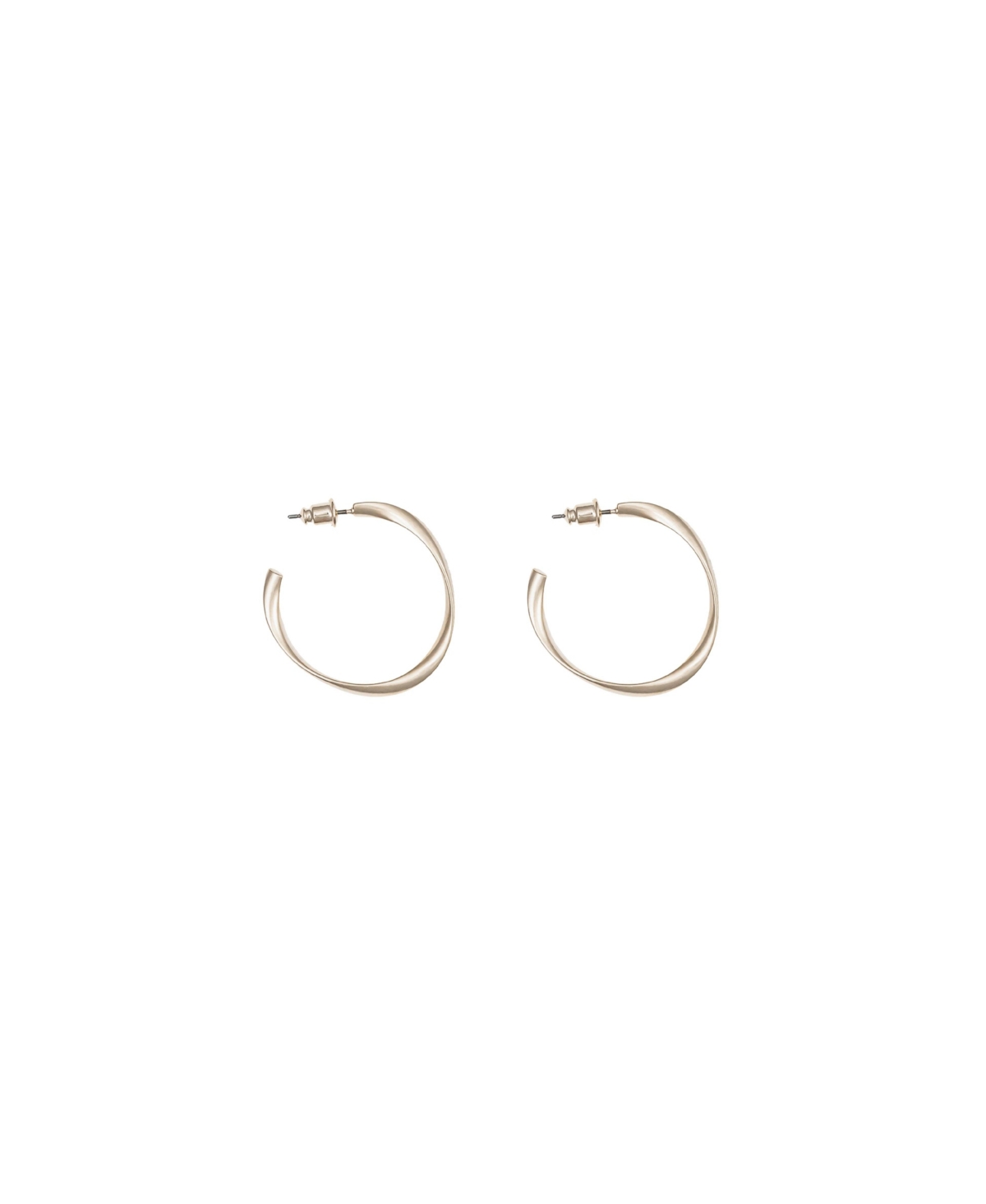 Click here for Bearfruit Jewelry Leslie Small Sculpted Oval Hoop... prices