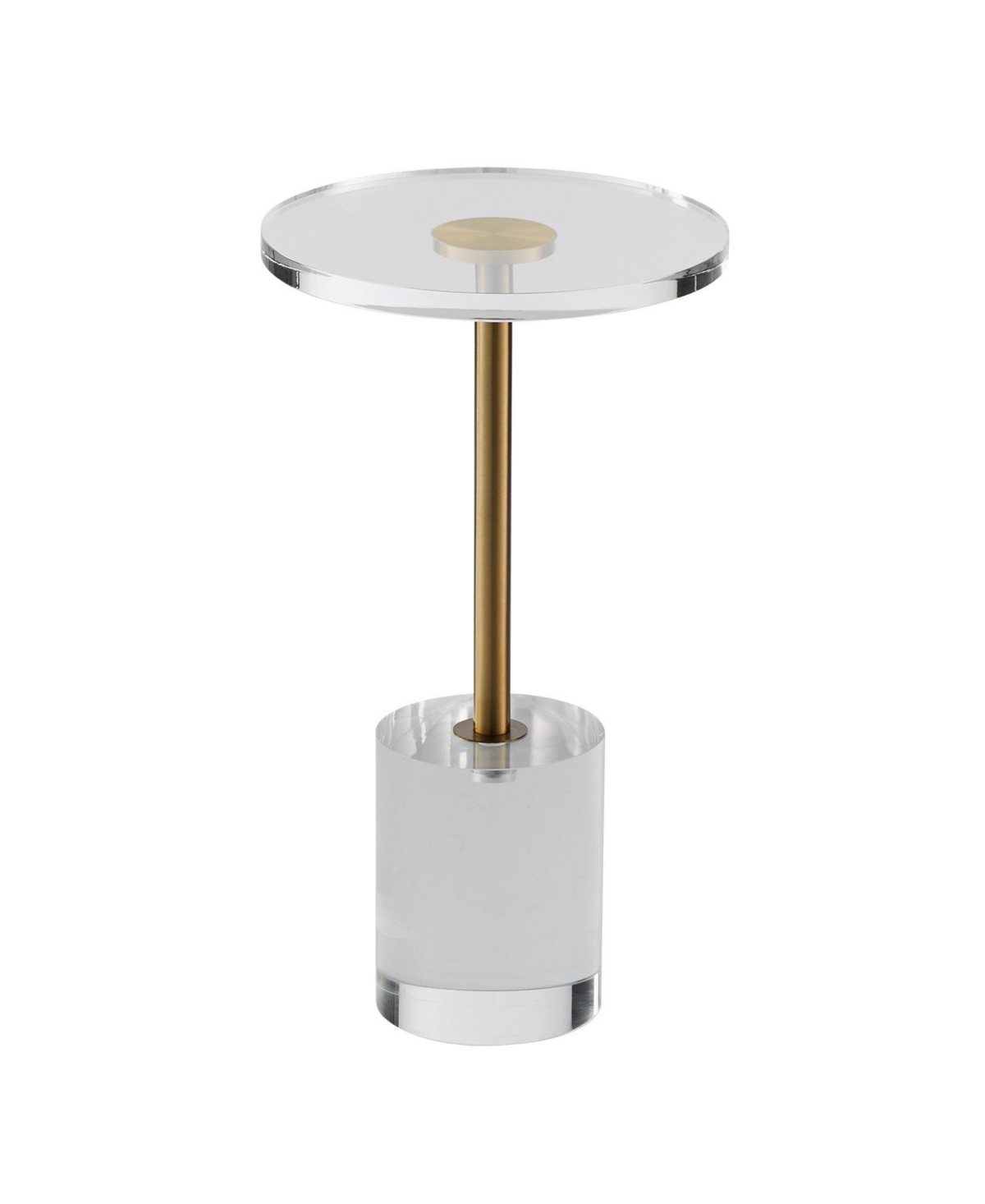 Click here for Sugift Clear Acrylic End Table  Round Side Table w... prices