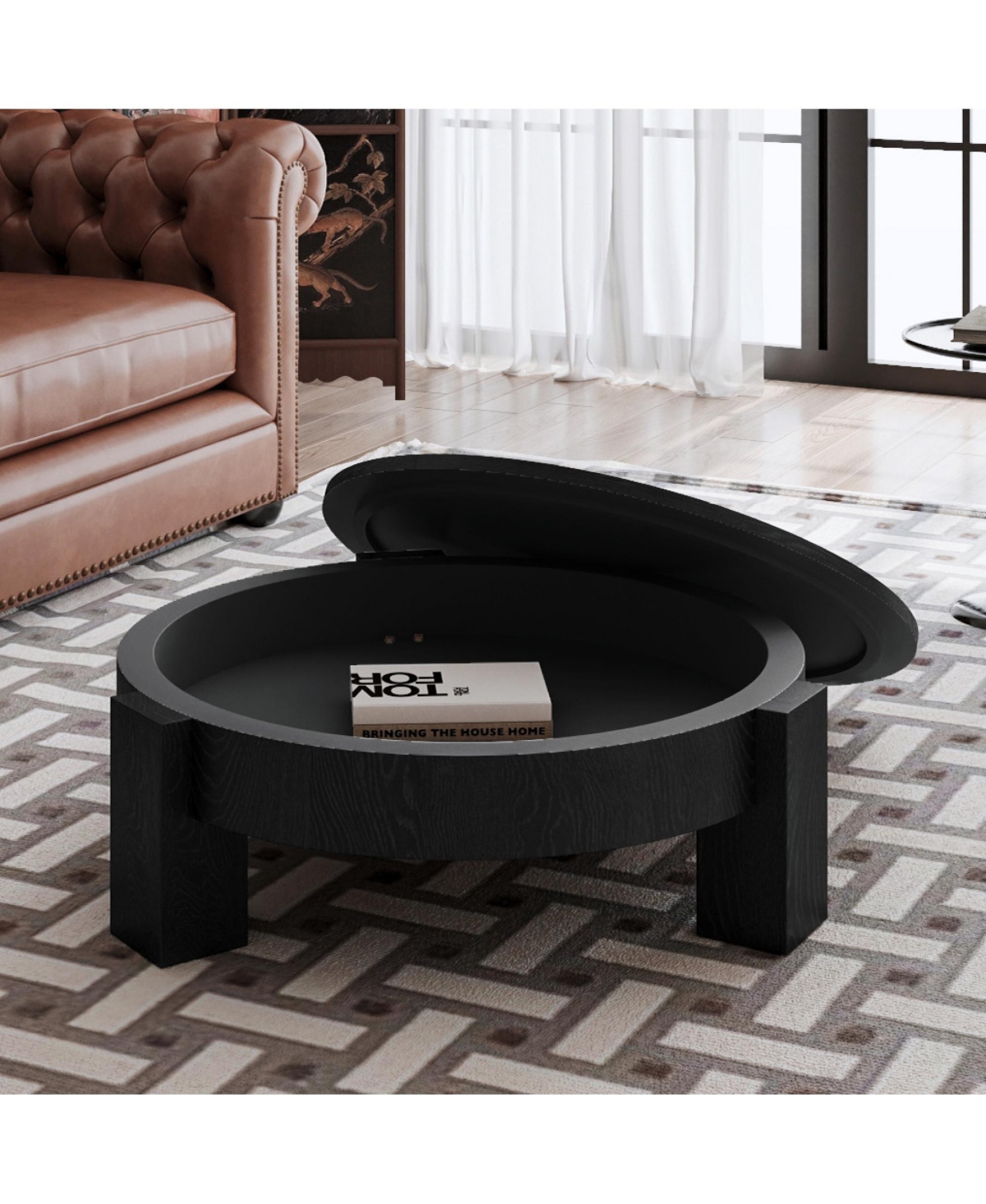 Click here for Rainsken 31.5 Round Coffee Table with Hidden Stora... prices