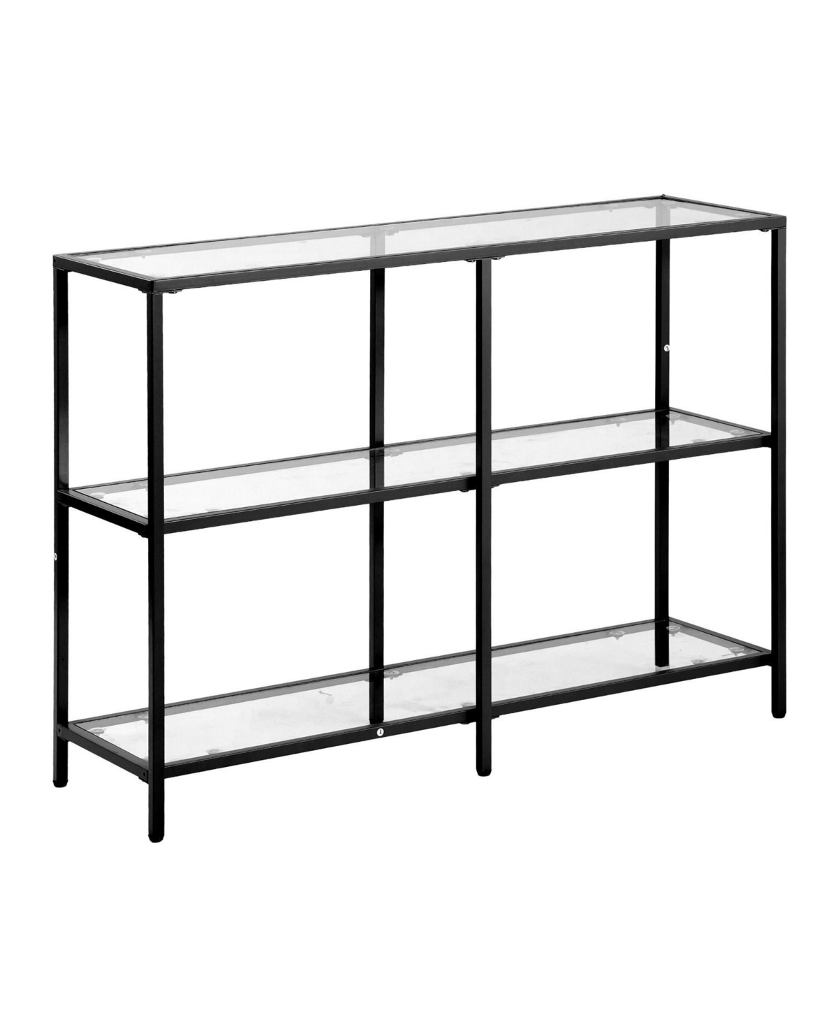 Click here for Sugift 3-Tier Glass Console Table  Modern Sofa Sid... prices