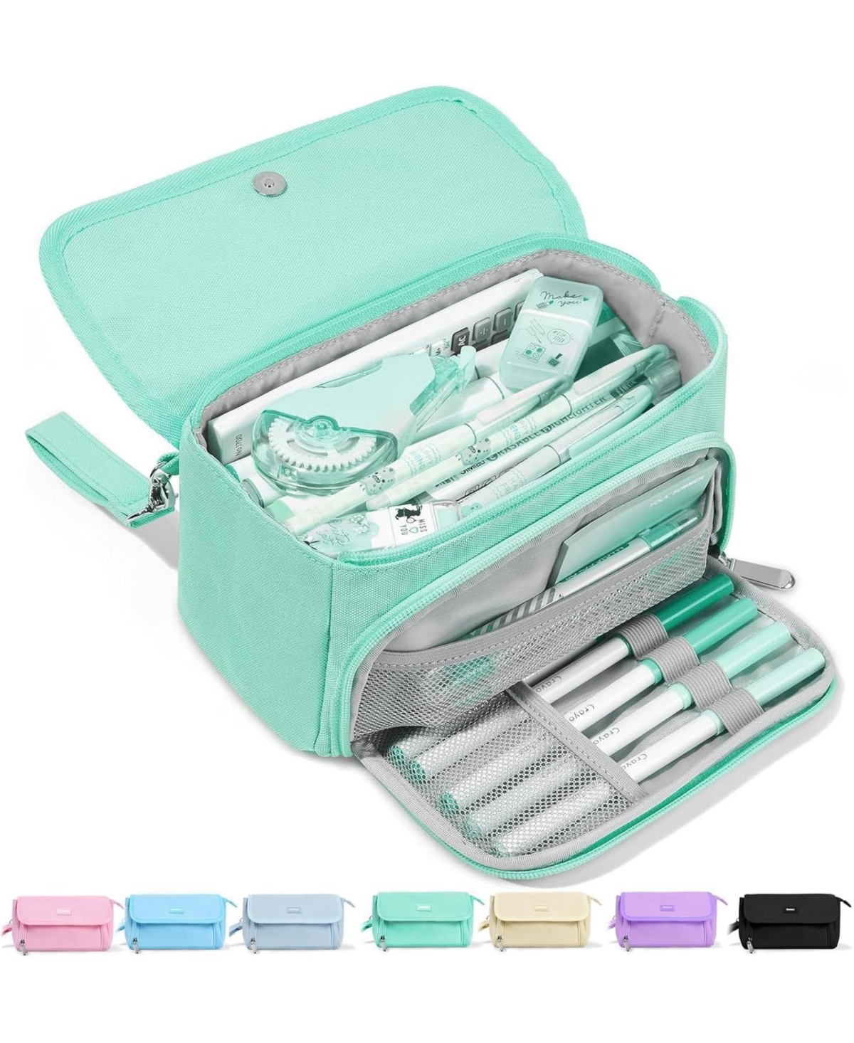 Click here for Gnuadz Super Large Pencil Case 3 Compartments Cute... prices