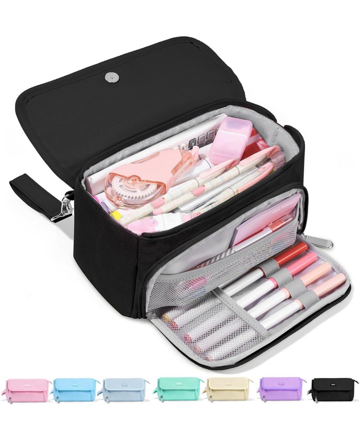 Click here for Gnuadz Super Large Pencil Case 3 Compartments Cute... prices