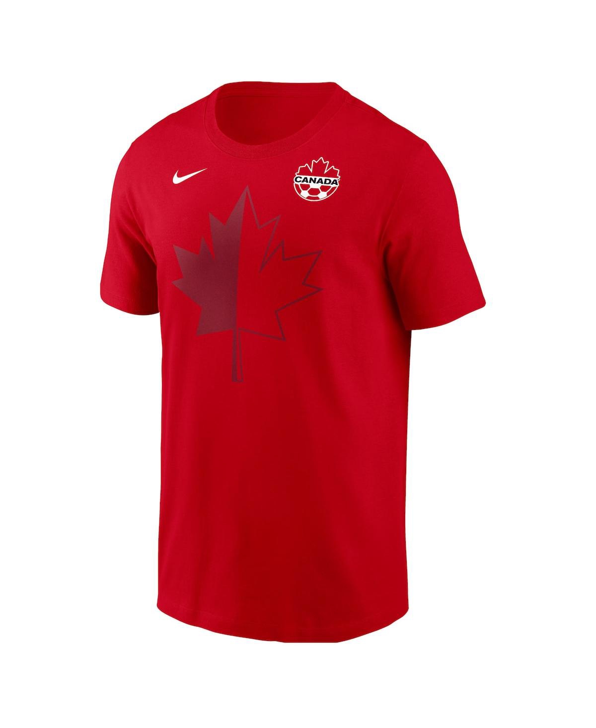 Click here for Nike Mens Red Canada Soccer Maple Leaf T-Shirt - R... prices