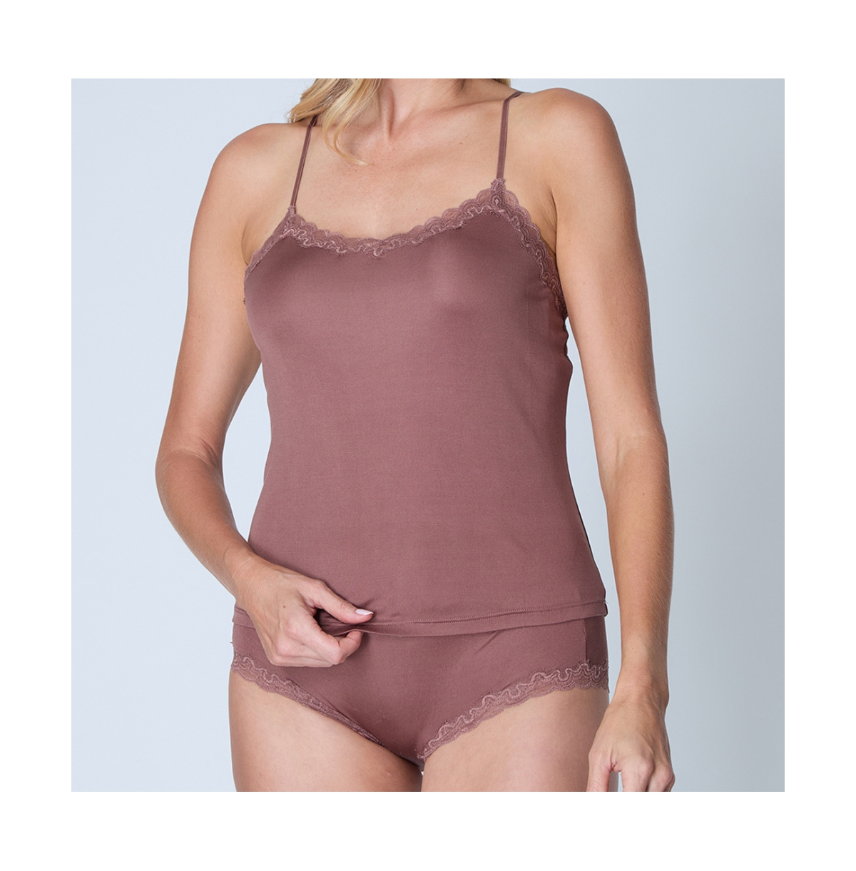 Click here for Uwila Warrior Womens Silk Lace Camisole - Toffee prices