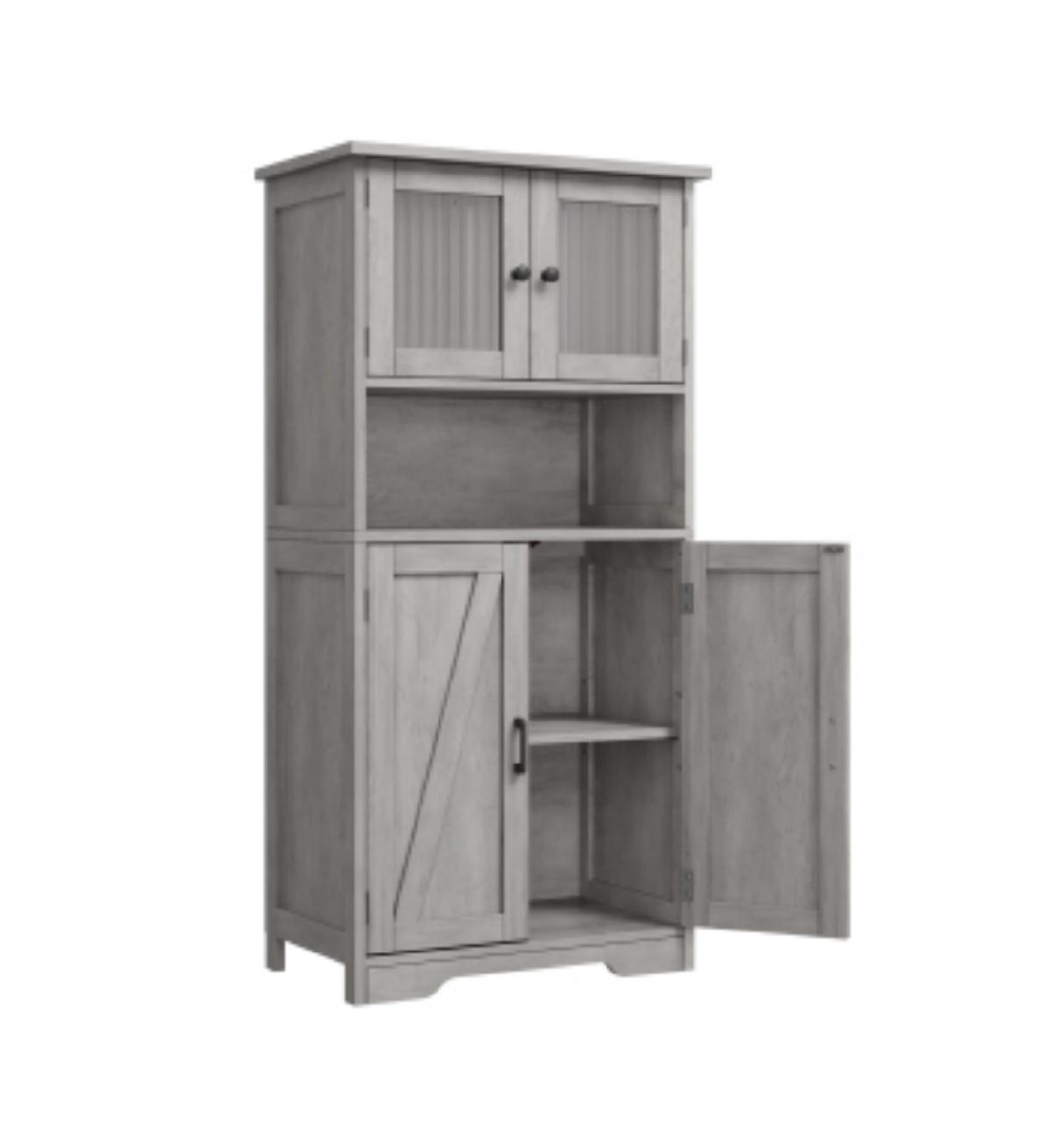 Click here for gaomon Tall Bathroom Storage Cabinet with 4 Doors... prices
