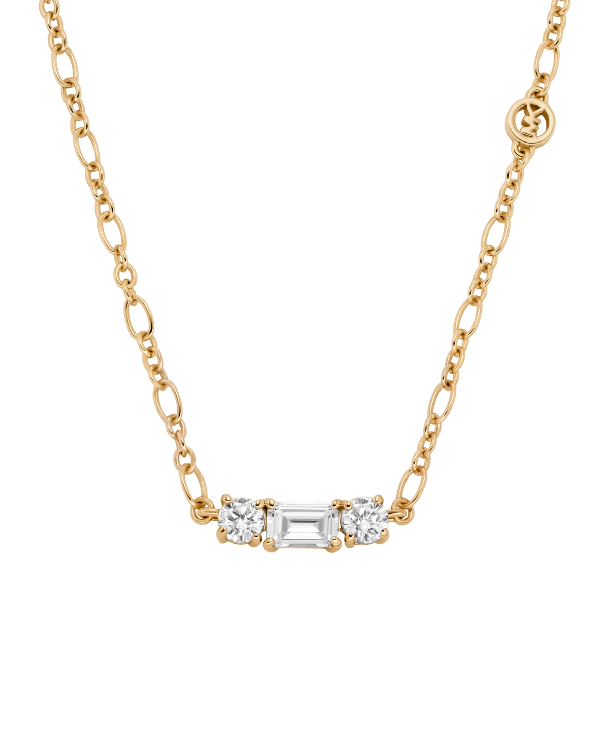 Click here for Michael Kors Mixed Cut Stone Necklace - Gold prices