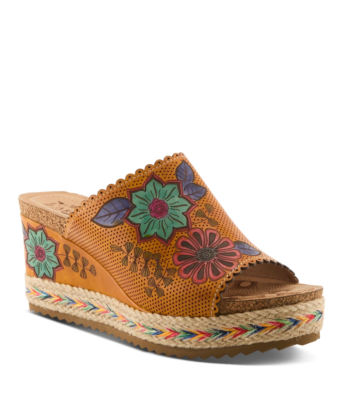 Click here for L`Artiste Womens Delraybeach Wedge Sandal with Han... prices