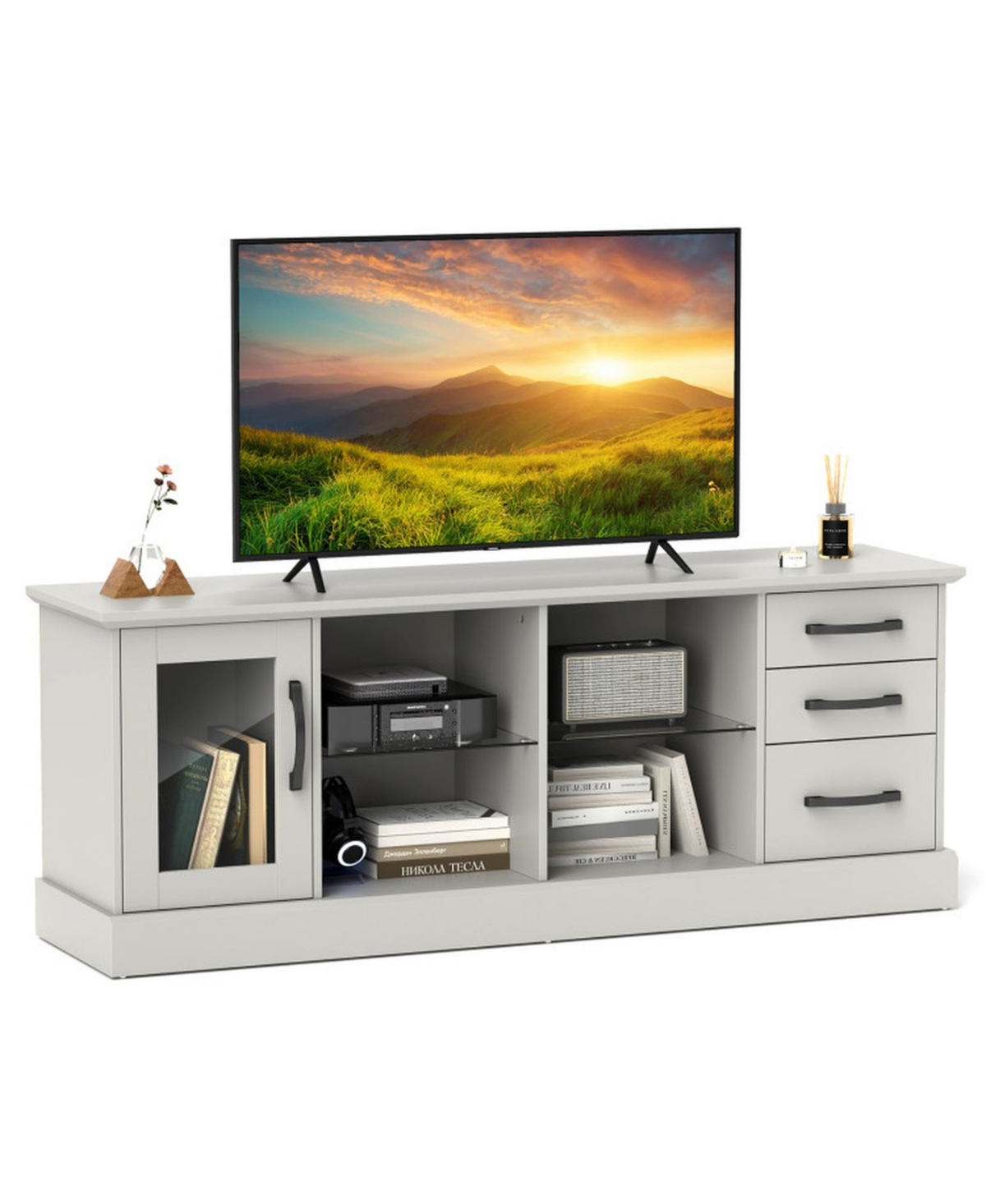 Click here for Gouun 63 in Media Console with 3 Drawers and Dual... prices