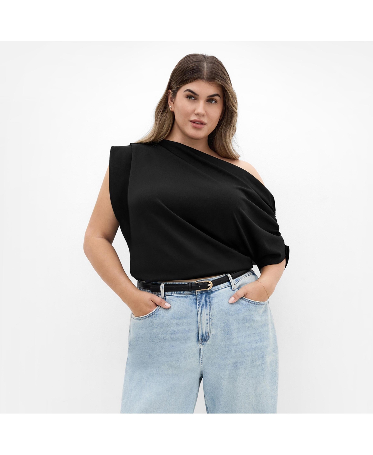 Click here for City Chic Womens Imani Off Shoulder Top - Black prices
