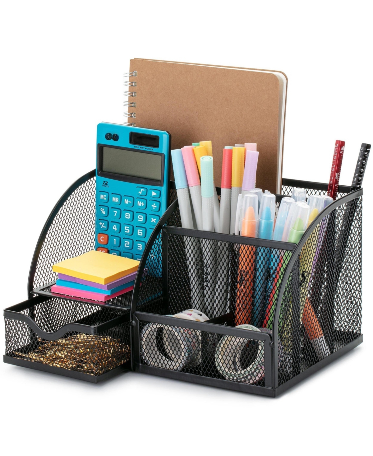 Click here for Gnuadz Mesh Desk Organizer Pen Pencil Holder - Bla... prices