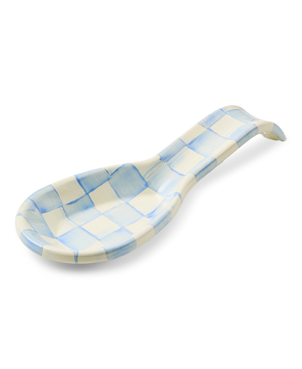 Click here for MacKenzie-Childs Check Spoon Rest - Sky Blue prices