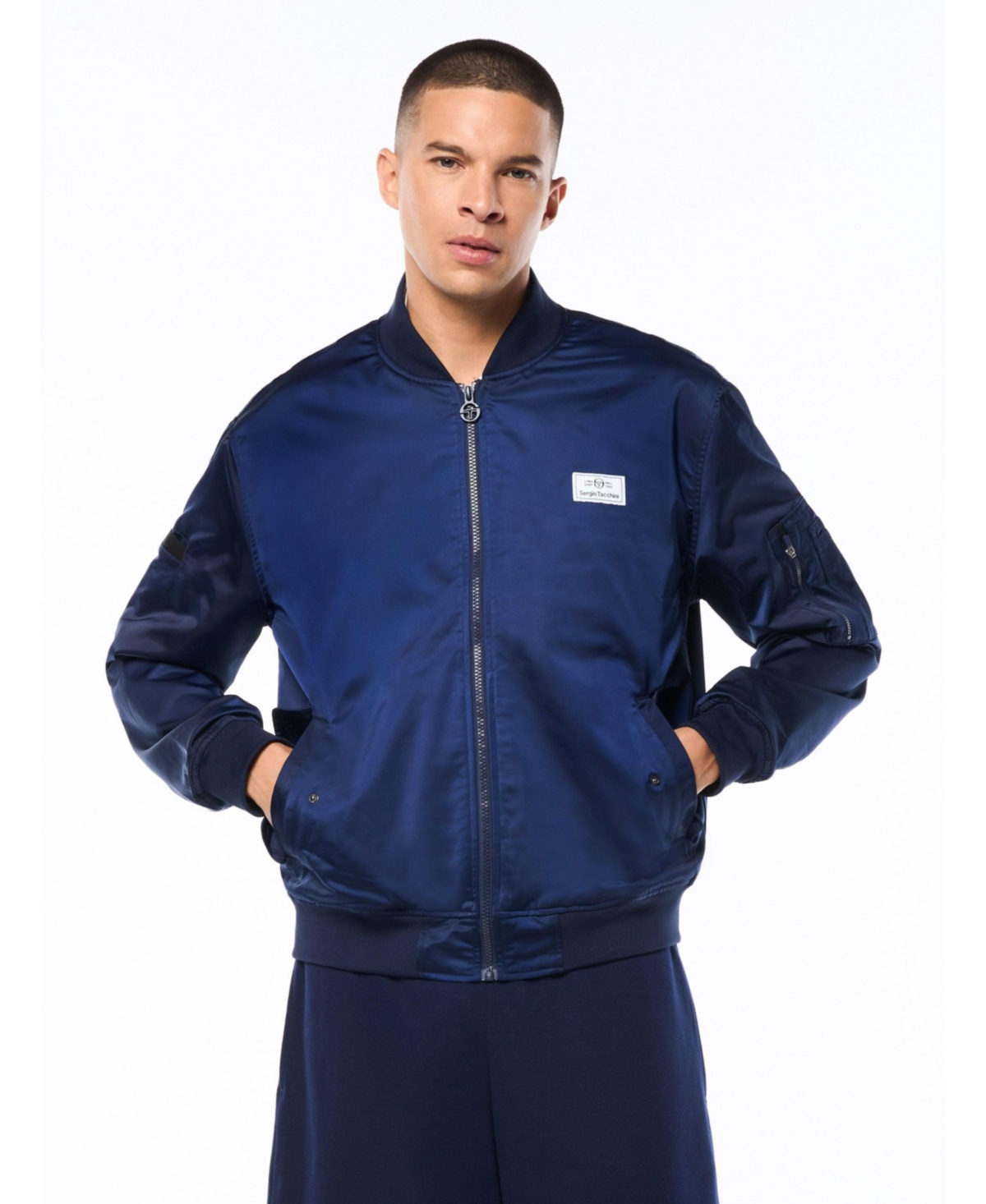 Click here for Sergio Tacchini Mens Piano Bomber Jacket - Maritim... prices