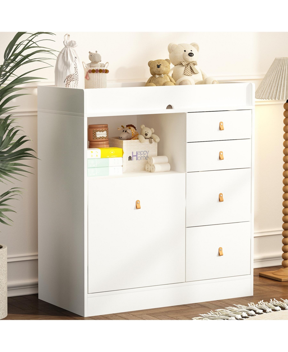 Click here for Famapy 5-Drawers Changing Table  Dresser  Kids Low... prices