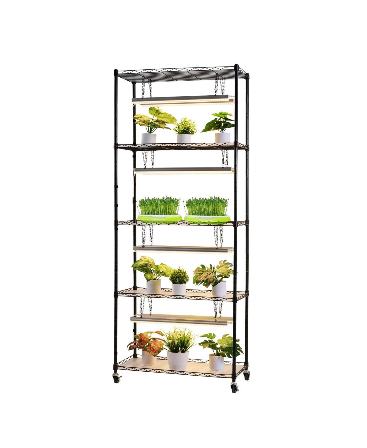 Click here for Sugift 5-Tier Indoor Plant Shelf with Grow Light 7... prices