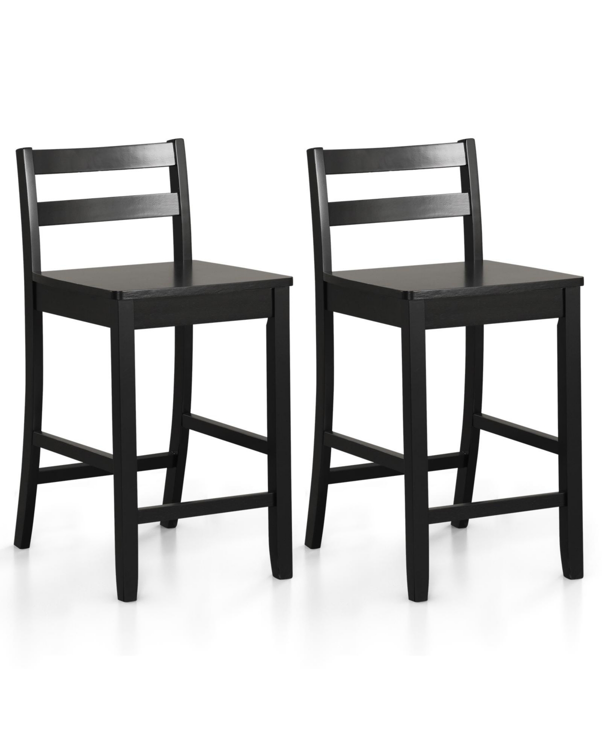 Click here for Gouun 24 in Wooden Counter Height Bar Stool Set of... prices