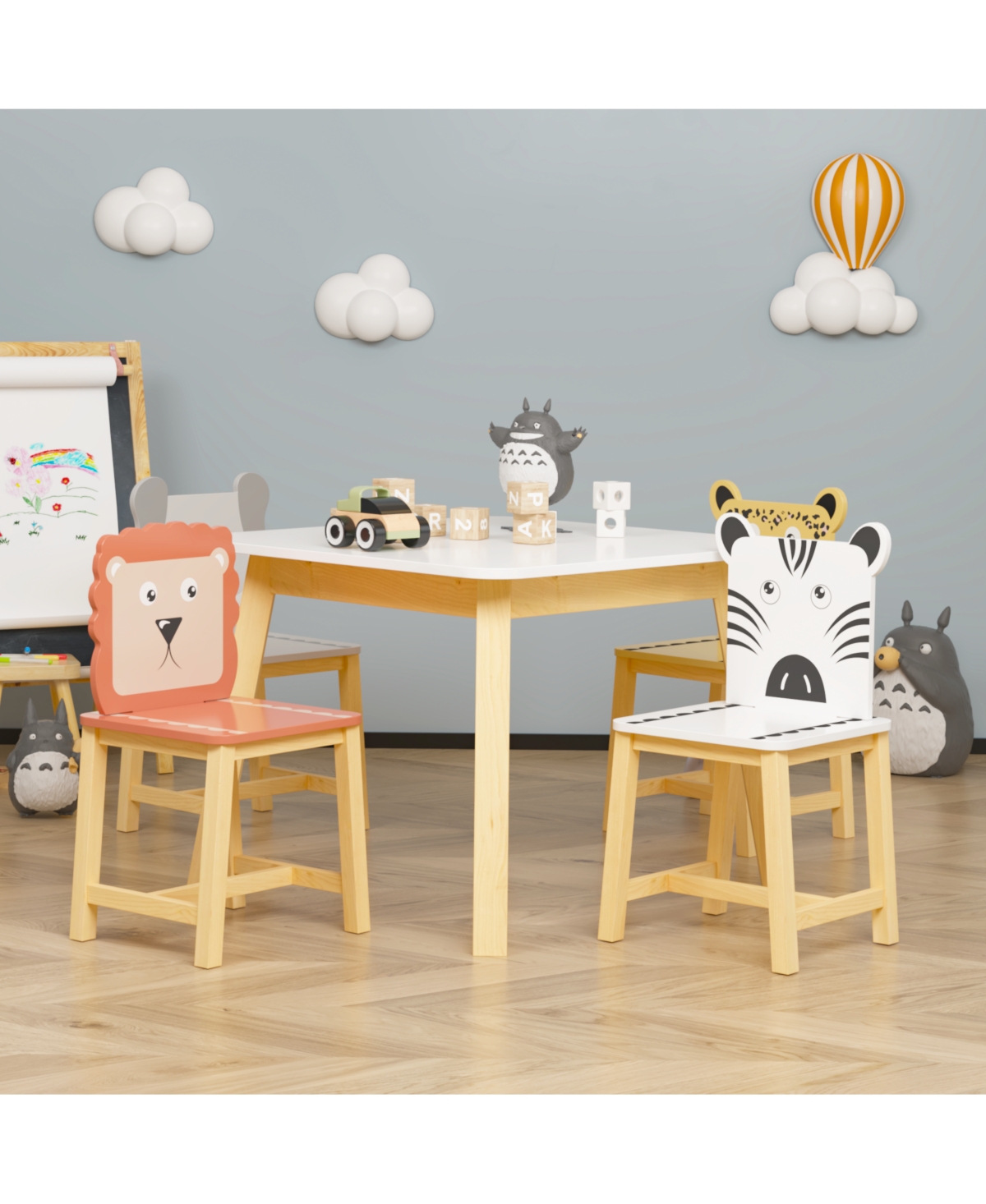 Click here for sumyeg 5-Piece Kids Table and Chair Set with Carto... prices
