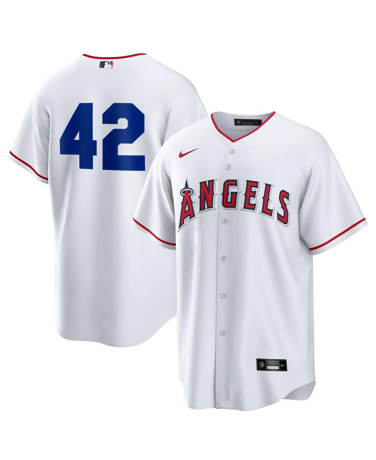 Click here for Nike Mens White Los Angeles Angels Home 2025 Jacki... prices