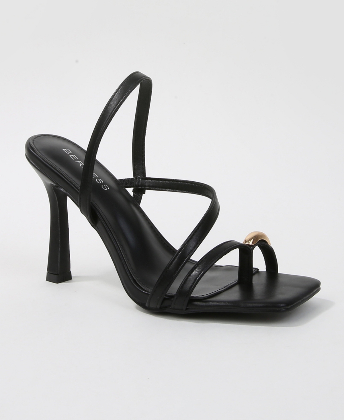 Click here for Berness Womens Hildegarde Heeled Sandals - Black prices