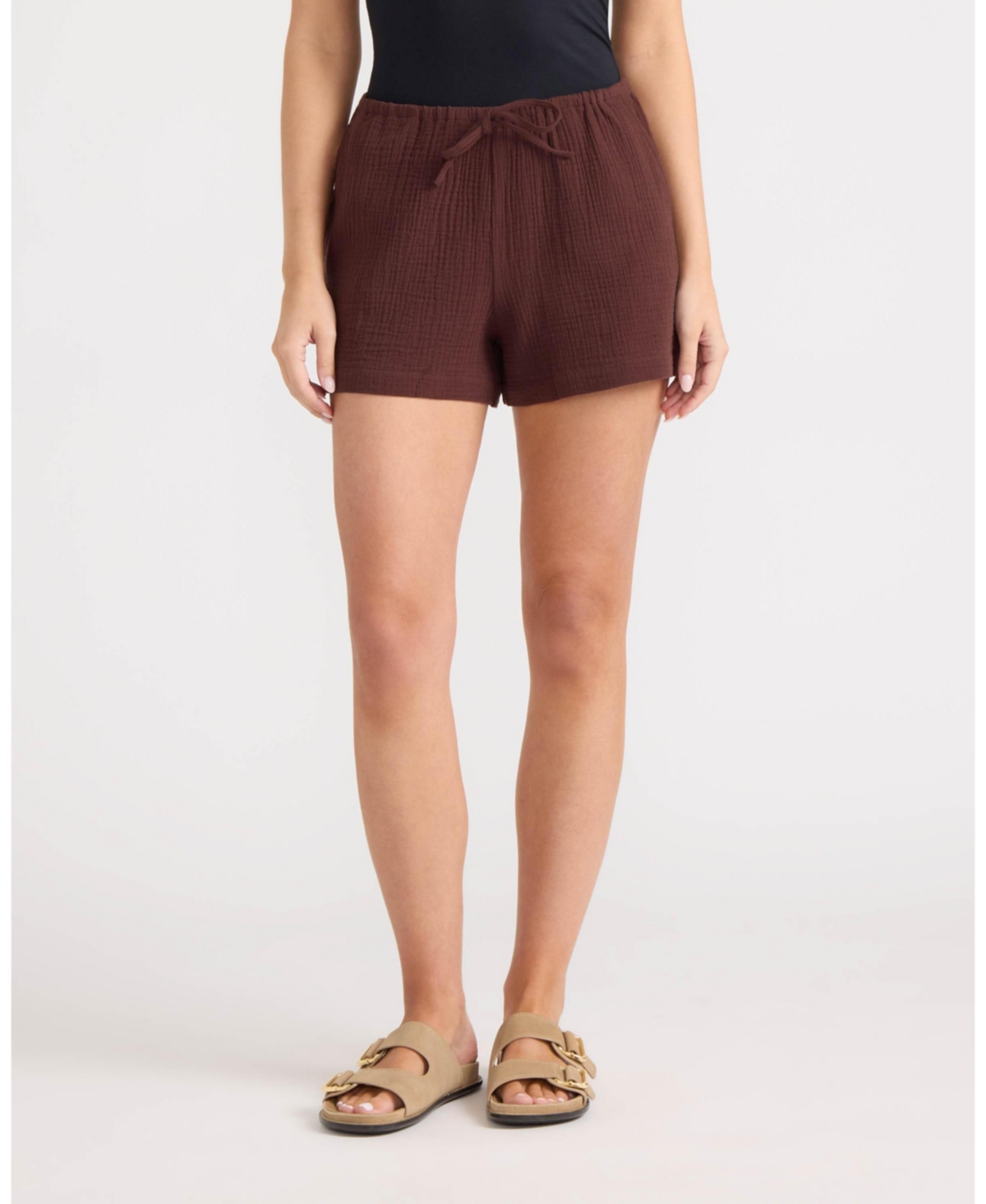 Click here for Ellen Tracy Womens Double Gauze Pull-On Short - Co... prices