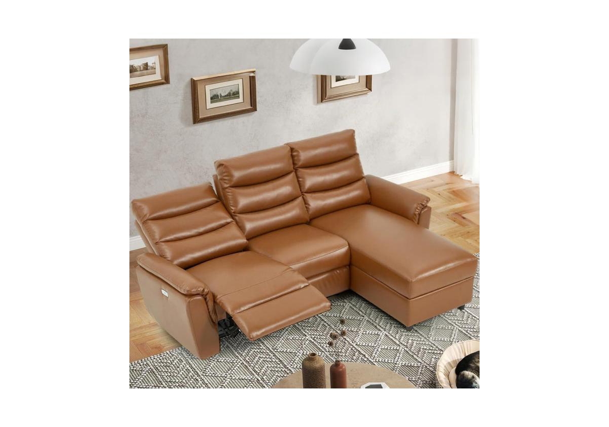 Click here for Aecojoy Power Reclining Sectional Sofa  Pu Leather... prices