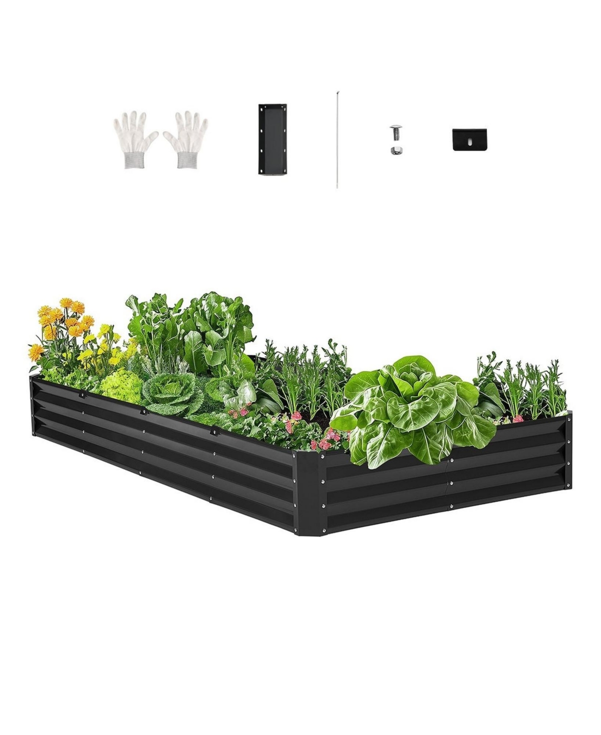 Click here for Sugift Metal Raised Garden Planter Box 8 x 4 x 1 G... prices