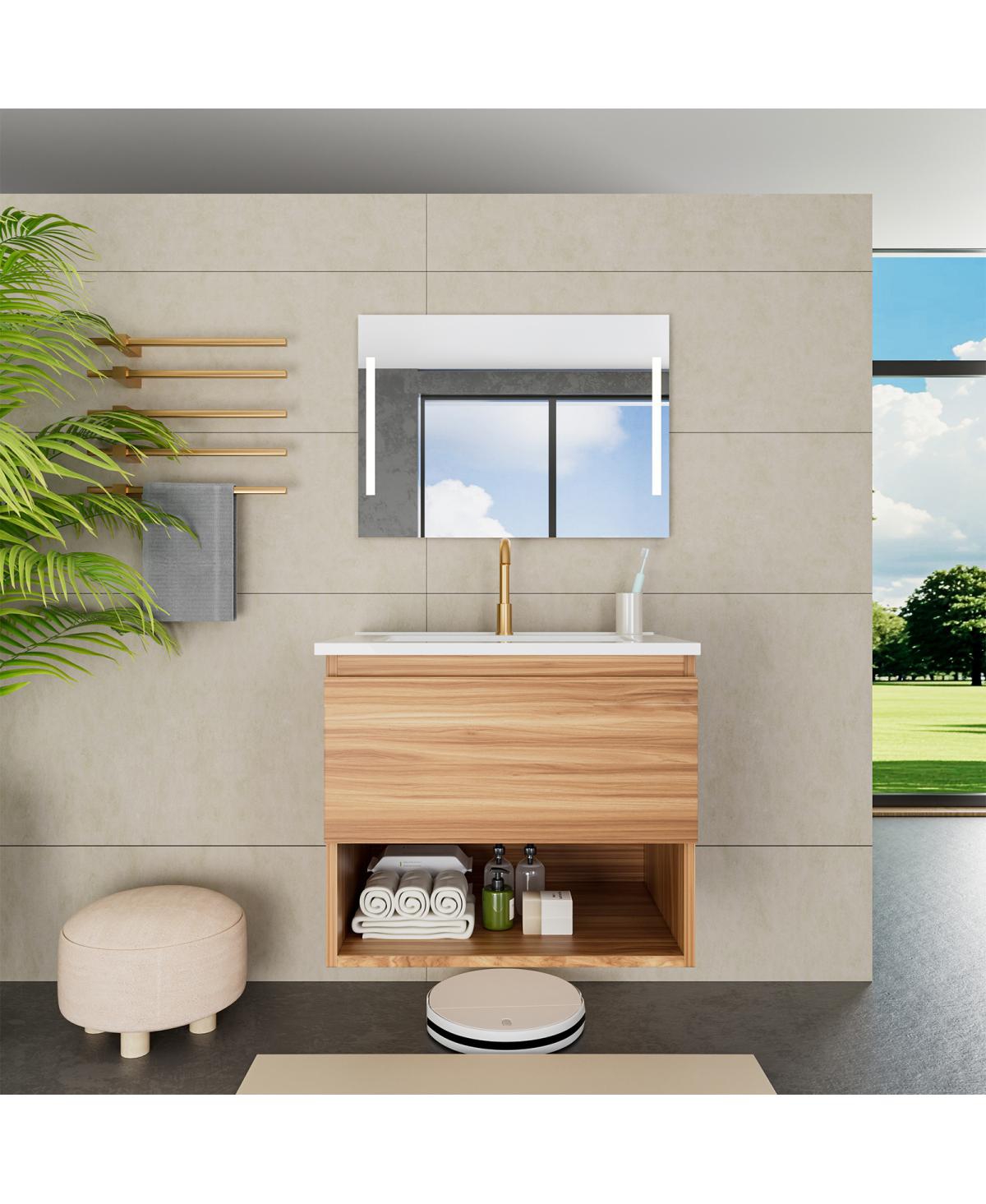 Click here for Sillysis Wall Mounted Bathroom Vanity with Sink  M... prices