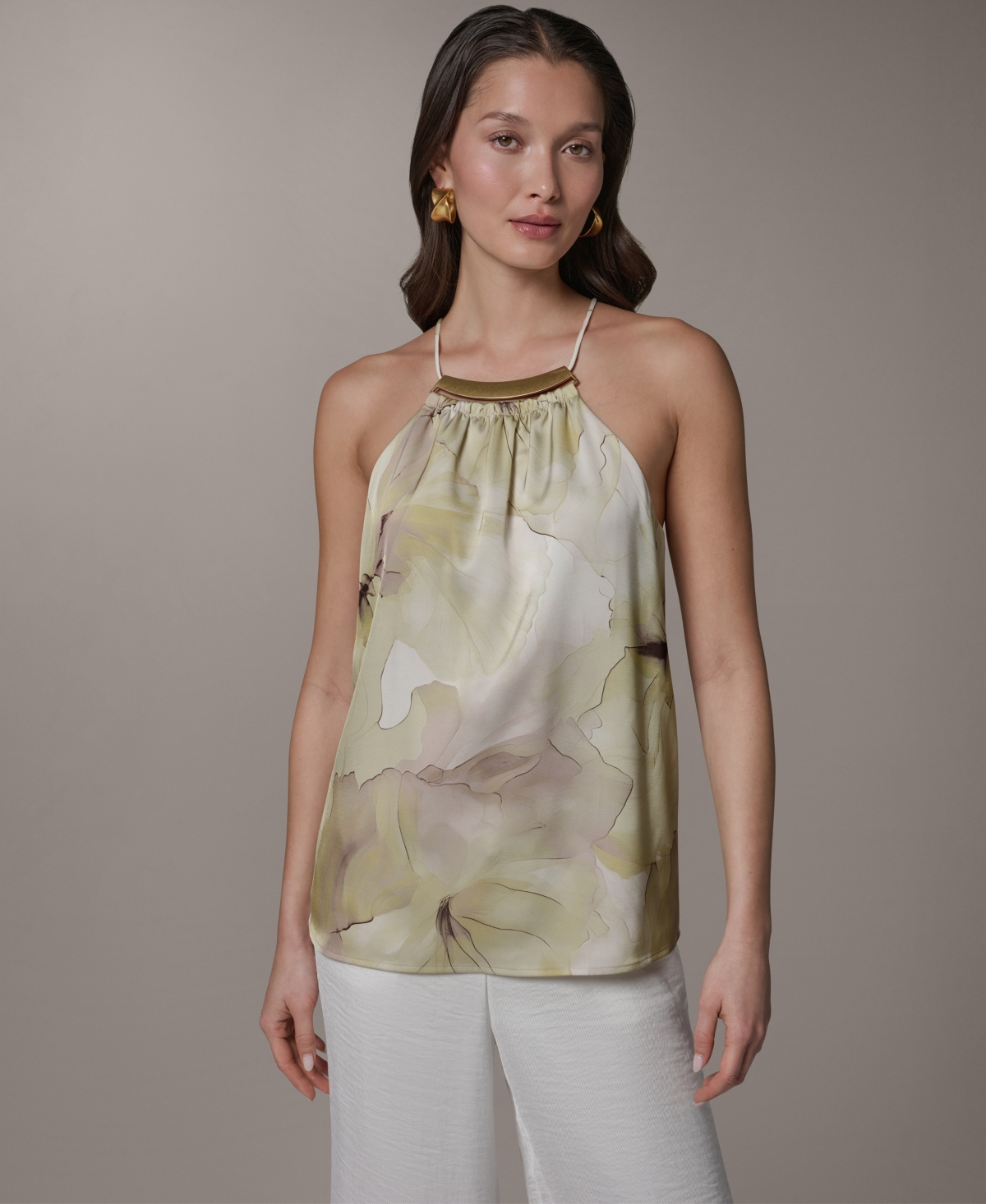 Click here for Donna Karan New York Womens Sleeveless Halter Neck... prices