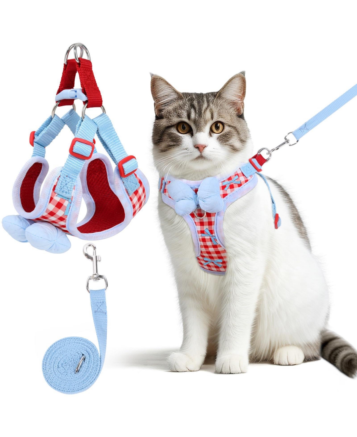 Click here for Aronkl Cat Harness Leash Set Escape Proof Adjustab... prices