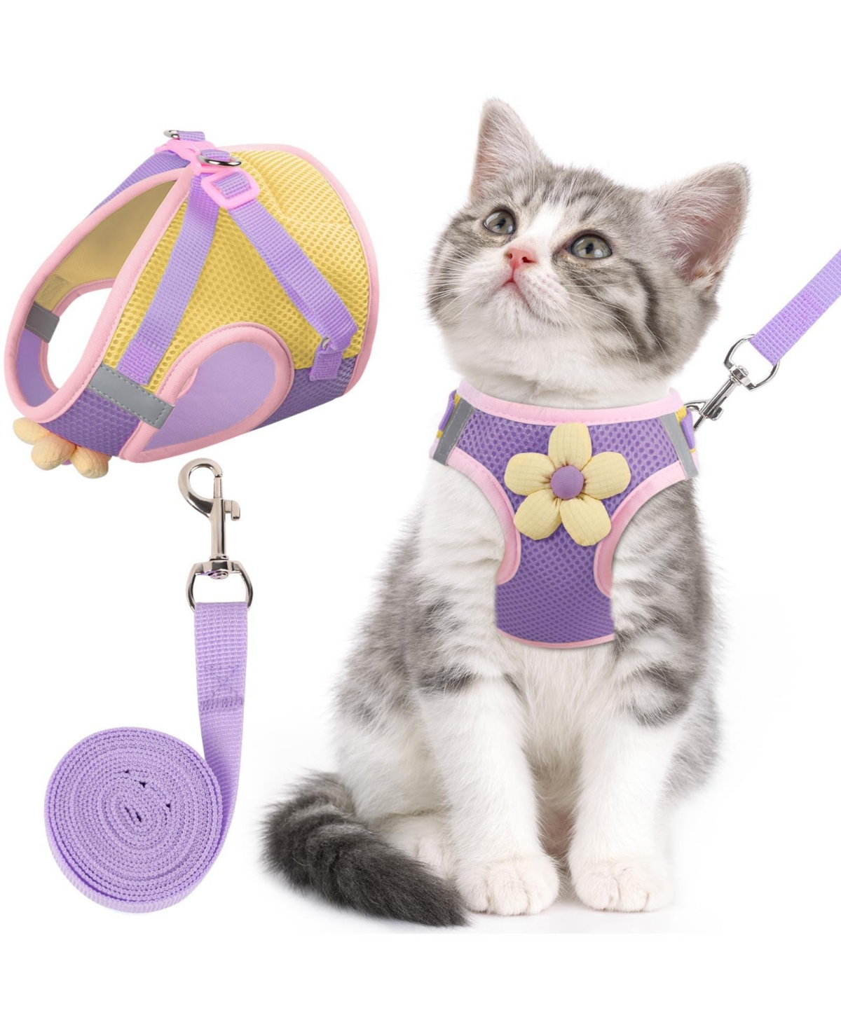 Click here for Aronkl Cat Harness Leash Set Escape Proof Adjustab... prices