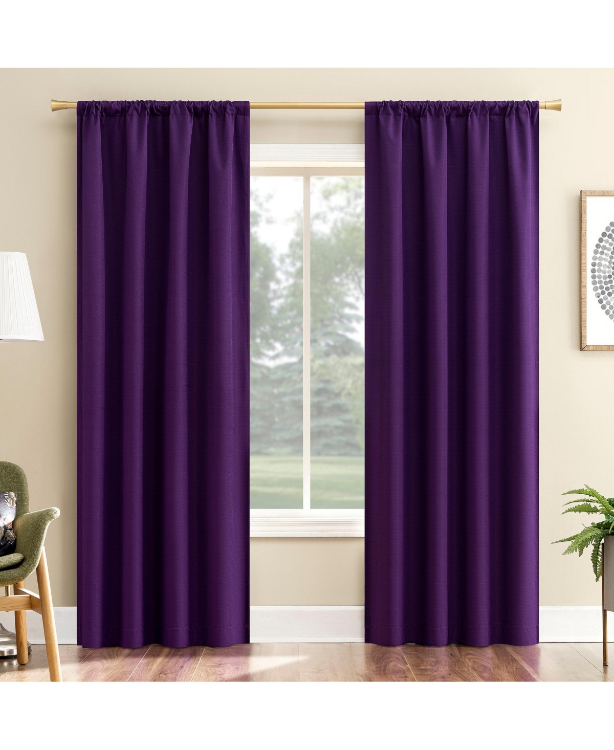 Click here for Sun Zero Karina Textured Blackout Rod Pocket Curta... prices