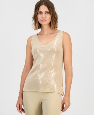 Women's Tan/Beige Tank Tops Shirts & | Macy's