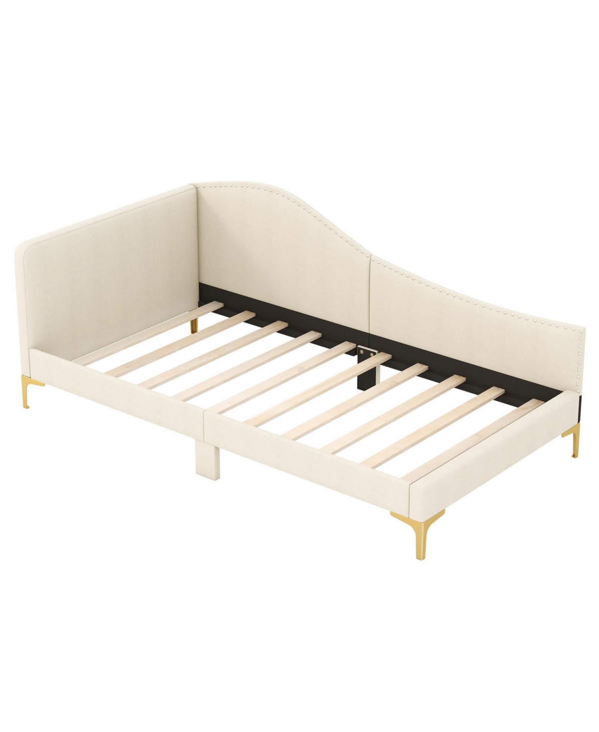 Click here for Sugift Upholstered Daybed with Metal Legs and Wood... prices