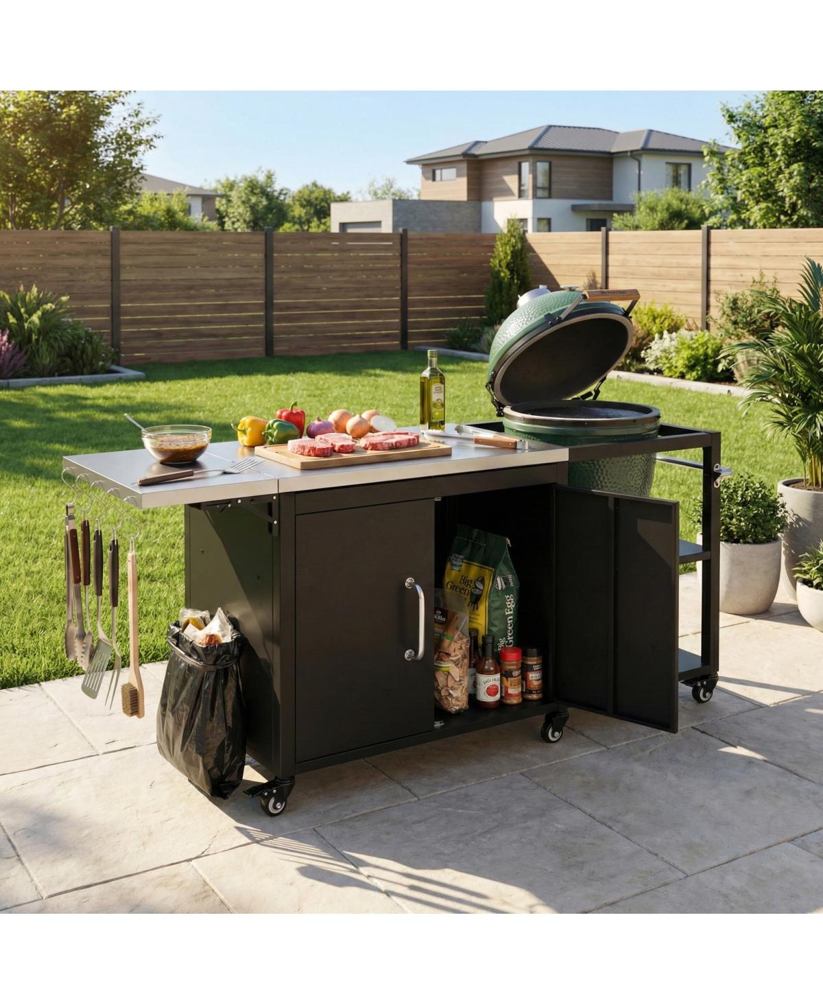 Click here for Streamdale Furniture Outdoor Grill Cart with Stora... prices