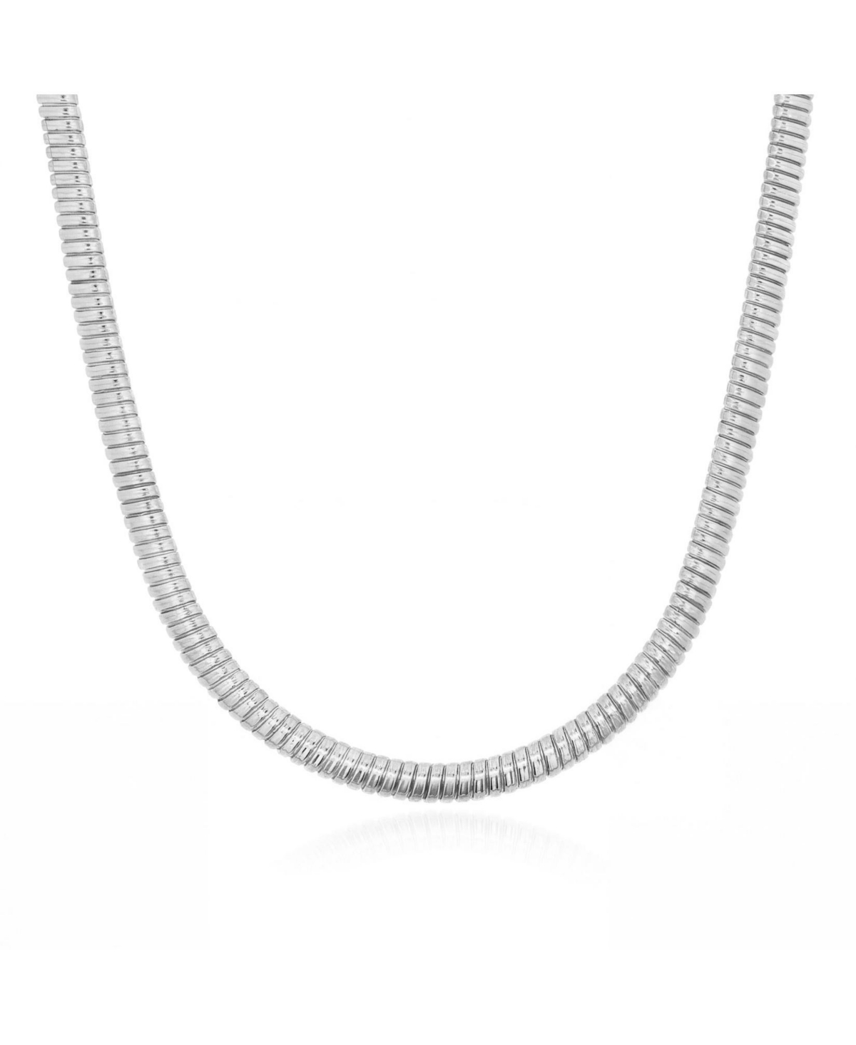 Click here for The Lovery Tubogas Collar Necklace Sterling Silver prices