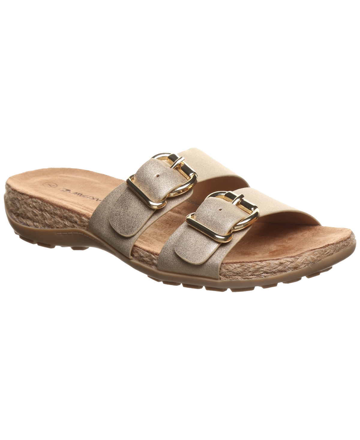 Click here for Bearpaw Womens Jackie Slip-On Sandals - Gold prices